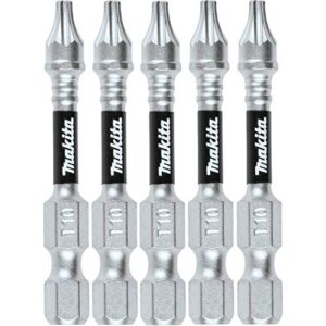 makita e-00963 impact xps™ t10 torx 2" power bit, 5/pk