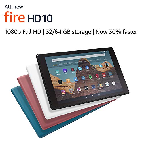 All-New Fire HD 10 Tablet (10.1" 1080p full HD display, 32 GB) – Black + Kindle Unlimited (with auto-renewal)