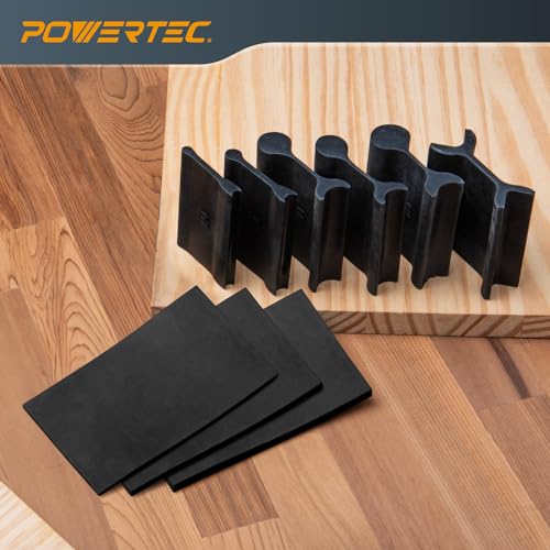 POWERTEC 71441 Flexible Contour Sanding Grips Set w/ 3 Flexible Foam Pads and 6 Profile Grips for Sanding Convex and Concave Profiles