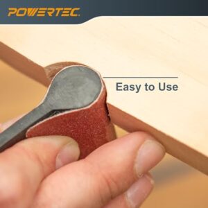 POWERTEC 71441 Flexible Contour Sanding Grips Set w/ 3 Flexible Foam Pads and 6 Profile Grips for Sanding Convex and Concave Profiles