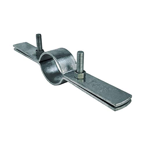 Highcraft DMST-H06 Riser Clamp Vertical Pipe Hanger for Copper, Iron, CPVC, PEX 6 in. Galvanized Steel