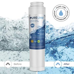 Pureline FQSLF Under Sink Water Filter Replacement. Compatible with GE FQSLF, FQROPF, GXSV65R, GXSLQR, PXRQ15RBL, PXRQ15F, PNRQ15F, PNRQ20F, PNRQ20R and PNRQ21R - Reduces Bad Taste & Odor (3 Pack)