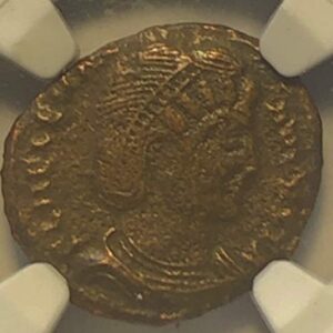 324 IT 328 AD Mother of Constantine The Great Helena Roman Coin Fine NGC