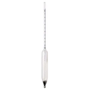 cole-parmer 0.800/0.850 specific gravity astm 85h hydrometer for light liquids