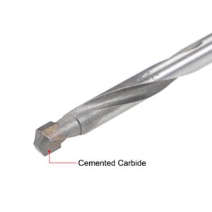 uxcell Cemented Carbide Twist Drill Bits 5mm Metal Drill Cutter for Stainless Steel Copper Aluminum Zinc Alloy Iron 2 Pcs