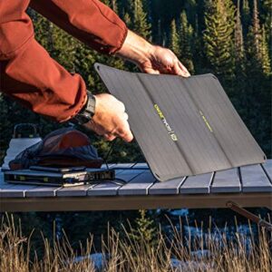 Goal Zero Nomad 20, Foldable Monocrystalline 20 Watt Solar Panel with 8mm + USB Port, Portable Solar Panel Charger. Lightweight 18-22V 20W Solar Panel Charger with Adjustable Kickstand