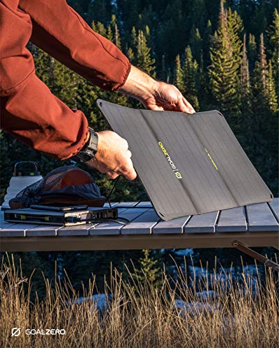 Goal Zero Nomad 20, Foldable Monocrystalline 20 Watt Solar Panel with 8mm + USB Port, Portable Solar Panel Charger. Lightweight 18-22V 20W Solar Panel Charger with Adjustable Kickstand