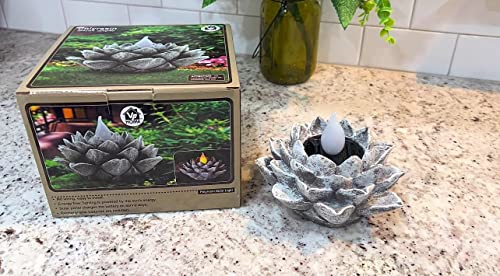 VP Home Lotus Flower Solar Powered LED Outdoor Decor Garden Light Lotus Solar Light for Home, Patio, Yard Solar Lotus Flower Light Outdoor Patio Table Decorations