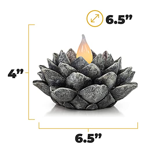 VP Home Lotus Flower Solar Powered LED Outdoor Decor Garden Light Lotus Solar Light for Home, Patio, Yard Solar Lotus Flower Light Outdoor Patio Table Decorations