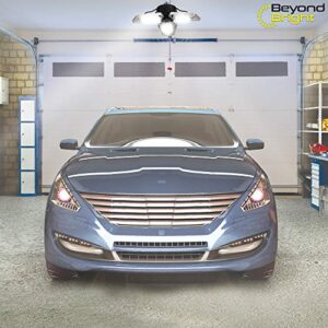 Ontel Beyond Bright LED Ultra-Bright Garage Light - 3 Adjustable Panels, Energy Efficient, Easy to Install, Durable and Long-Lasting Light for Garages, Warehouses and More