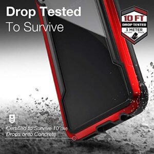 Raptic Shield Series, Samsung Galaxy A10e Phone Case (Formerly Defense Shield) - Military Grade Drop Tested, Anodized Aluminum, TPU, and Polycarbonate Protective Case for Samsung Galaxy A10e, Red