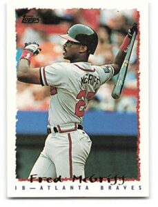 1995 topps #355 fred mcgriff nm-mt atlanta braves baseball