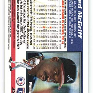 1995 Topps #355 Fred McGriff NM-MT Atlanta Braves Baseball