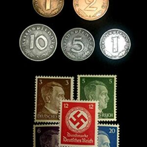 DE 1940 WW2 Authentic Rare German Coins and Unused Stamps World War 2 Artifacts Perfect Circulated Coins