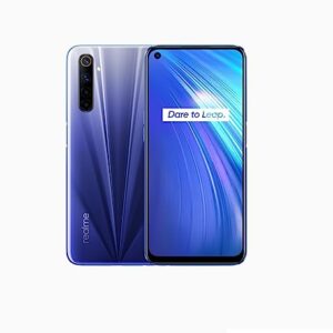 Realme 6 (64GB, 4GB) 6.5" 90Hz Display, 30W Fast Charge, MediaTek Helio G90T, GSM Unlocked Global 4G LTE (T-Mobile, AT&T, Metro) International Model - RMX2001 (64GB SD Bundle, Comet Blue)