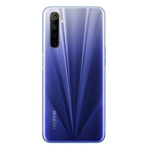 Realme 6 (64GB, 4GB) 6.5" 90Hz Display, 30W Fast Charge, MediaTek Helio G90T, GSM Unlocked Global 4G LTE (T-Mobile, AT&T, Metro) International Model - RMX2001 (64GB SD Bundle, Comet Blue)