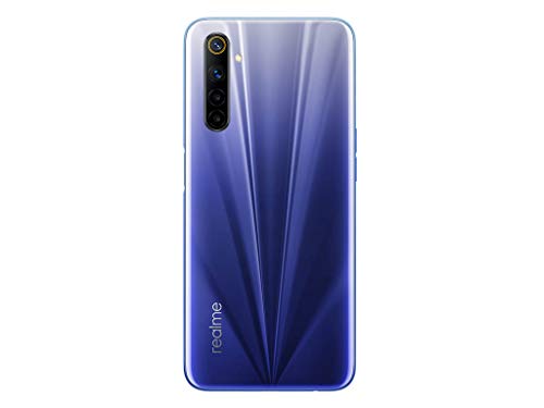 Realme 6 (64GB, 4GB) 6.5" 90Hz Display, 30W Fast Charge, MediaTek Helio G90T, GSM Unlocked Global 4G LTE (T-Mobile, AT&T, Metro) International Model - RMX2001 (64GB SD Bundle, Comet Blue)