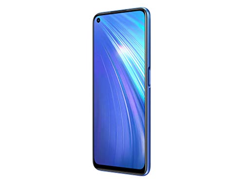 Realme 6 (64GB, 4GB) 6.5" 90Hz Display, 30W Fast Charge, MediaTek Helio G90T, GSM Unlocked Global 4G LTE (T-Mobile, AT&T, Metro) International Model - RMX2001 (64GB SD Bundle, Comet Blue)