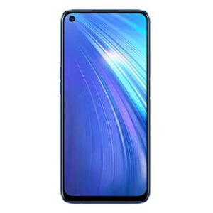 Realme 6 (64GB, 4GB) 6.5" 90Hz Display, 30W Fast Charge, MediaTek Helio G90T, GSM Unlocked Global 4G LTE (T-Mobile, AT&T, Metro) International Model - RMX2001 (64GB SD Bundle, Comet Blue)