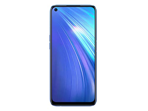 Realme 6 (64GB, 4GB) 6.5" 90Hz Display, 30W Fast Charge, MediaTek Helio G90T, GSM Unlocked Global 4G LTE (T-Mobile, AT&T, Metro) International Model - RMX2001 (64GB SD Bundle, Comet Blue)