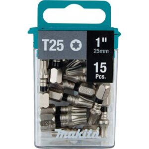 makita e-00686 impact xps™ t25 torx 1" insert bit, 15/pk