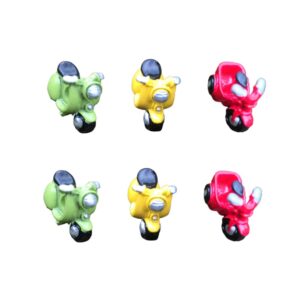 yarnow 6pcs miniature figurine ornament resin figurines motorcycle ornament bonsai decorations diy mini decorations landscape decor miniture decoration resin crafts tricycle ornaments