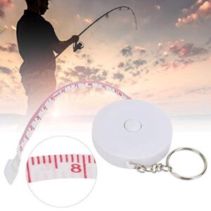 Vbest life 5PCS PVC Waterproof Fish Ruler, Soft and Retractable Measuring Tape Ruler Double-Scaled Fish Measurement Tackle Tool