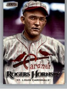 2019 stadium club baseball #273 rogers hornsby st. louis cardinals official mlb trading card from topps