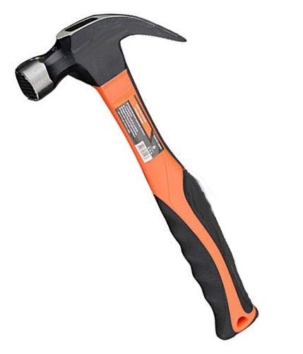 Edward Tools Pro 20 oz Claw Hammer - Magnetic Nail Starter - Forged Fine Grain Harden Steel Head - Heavy Duty Fiberglass Shaft - Ergo Cushion Grip - Roofing Hammer