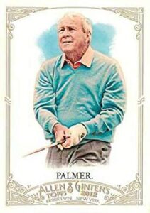 2012 topps allen and ginter #105 arnold palmer golfer mlb baseball card nm-mt