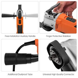 Goplus Oscillating Tool, 1.5A Oscillating Multi Tool with 3° Oscillation Angle, Variable Speeds, Dust Collection and 14pcs Accessories for Cutting, Sanding, Trimming and Removing Flooring