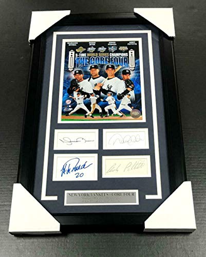 DEREK JETER CORE 4 FOUR AUTOGRAPHED REPRINT POSADA PETTITE RIVERA 8X10 PHOTO FRAME