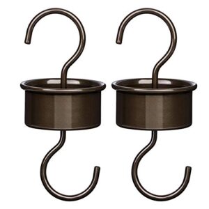 bolite ant moats for hummingbird feeder, hanging ant guard for outdoors, bronze, 2 pack, 18024