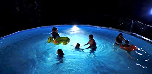 Nitelighter Multicolored LED Aboveground Pool Light – Color Changing Underwater Lamp, Easy to Install, ETL-Certified, NLMCLED, Grey