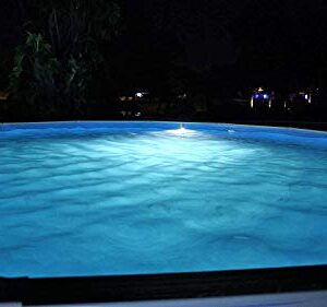 Nitelighter Multicolored LED Aboveground Pool Light – Color Changing Underwater Lamp, Easy to Install, ETL-Certified, NLMCLED, Grey