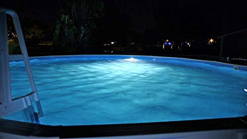 Nitelighter Multicolored LED Aboveground Pool Light – Color Changing Underwater Lamp, Easy to Install, ETL-Certified, NLMCLED, Grey