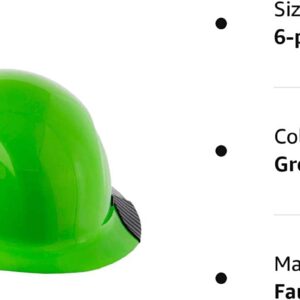 Lift Safety DAX Fifty 50 Green Carbon Fiber Full Brim Hard Hat