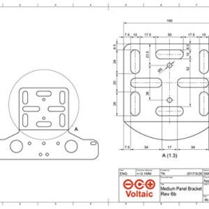 Voltaic Systems - Solar Panel Mounting Bracket (Medium) | Compatible with 3.5W - 10W Voltaic Solar Panels