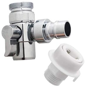 missmin faucet to shower hose diverter to dishwasher snap,aerator quick connect to hand bidet and shower,for bathroom/kitchen sink