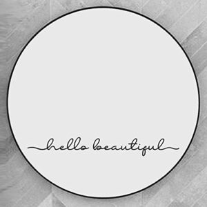 zlkapt hello beautiful inspirational quotes mirror decal 18"x2.3" vinyl decal