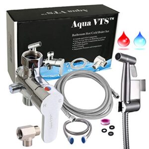 Aqua VTS Spray Bidet, Shattaf, with Hot & Cold Mixing Valve