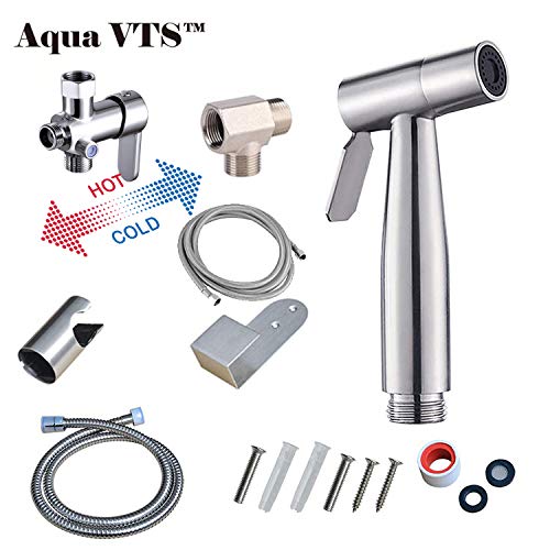 Aqua VTS Spray Bidet, Shattaf, with Hot & Cold Mixing Valve