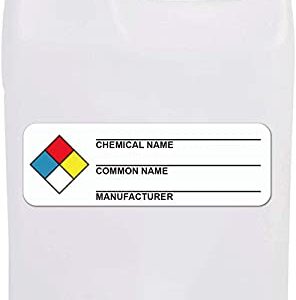 SDS Stickers/MSDS Stickers for Chemical Safty Data 1 X 3 Inches - Chemical Identifying and Labeling Sticker Decals - 250 HIMG Write-in Labels