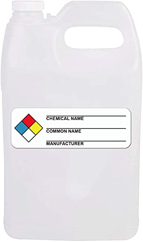 SDS Stickers/MSDS Stickers for Chemical Safty Data 1 X 3 Inches - Chemical Identifying and Labeling Sticker Decals - 250 HIMG Write-in Labels