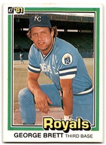 baseball mlb 1981 donruss #100 george brett nm-mt royals