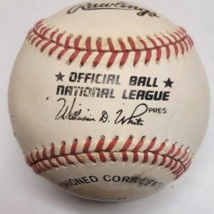 Autographed Lenny Dykstra Official Rawlings National League Baseball w/COA