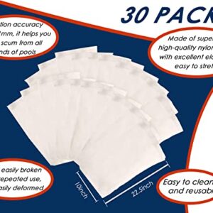 APLUSTE 30-Pack of Pool Skimmer Socks, Pool Filter Socks for Filters, Baskets, and Skimmers - The Ideal Sock/Net/Saver to Protect Your Inground or Above Ground Pool