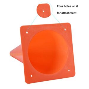 [7 Pack] Traffic Safety Cones, 15 Inch Orange Parking Cones Training Cones, Plastic Cones for Indoor/Outdoor Activity & Festive Events