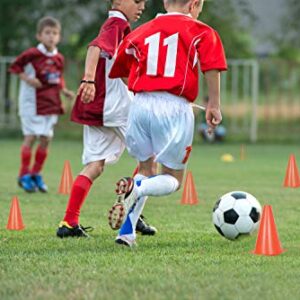 [7 Pack] Traffic Safety Cones, 15 Inch Orange Parking Cones Training Cones, Plastic Cones for Indoor/Outdoor Activity & Festive Events