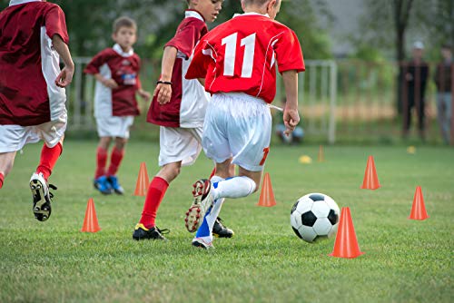 [7 Pack] Traffic Safety Cones, 15 Inch Orange Parking Cones Training Cones, Plastic Cones for Indoor/Outdoor Activity & Festive Events